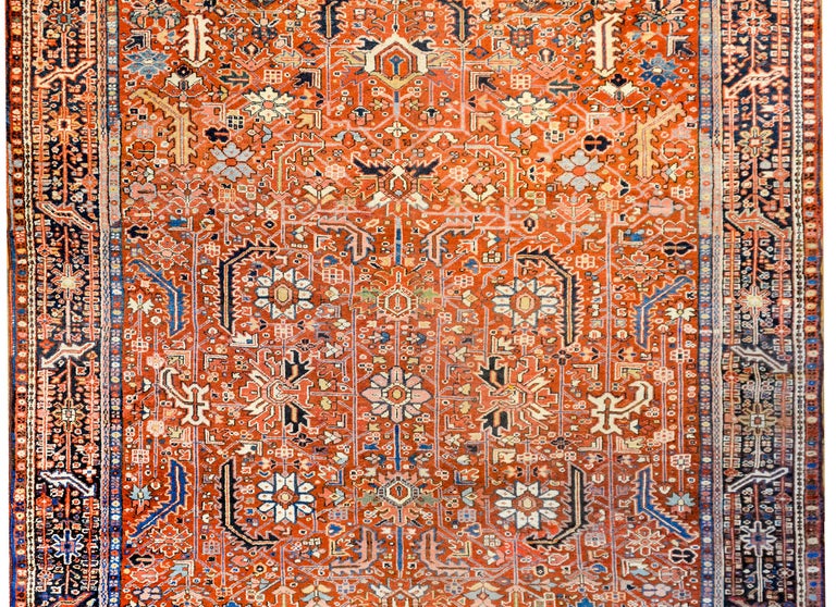 Awesome Early 20th Century Heriz Rug at 1stDibs