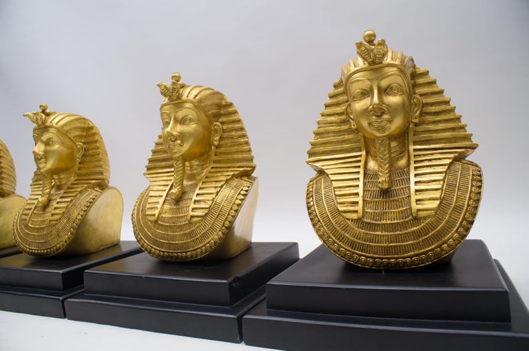 Awesome Egyptian Pharao Ramses Coffee Table Sculpture Legs, 1960s, Italy For Sale at 1stDibs