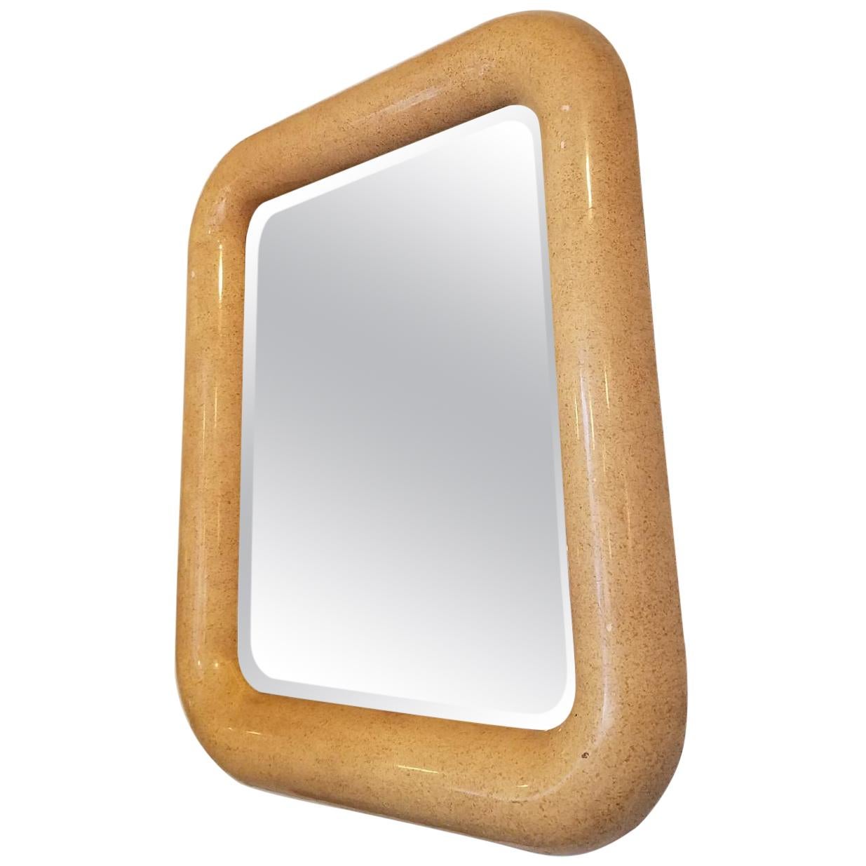 Awesome Karl Springer Style Mirror For Sale at 1stDibs