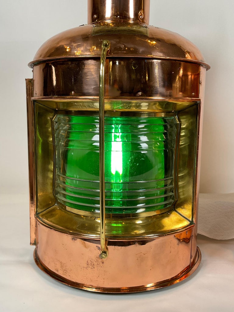 Awesome Pair of Ship’s Port and Starboard Lanterns For Sale at 1stDibs