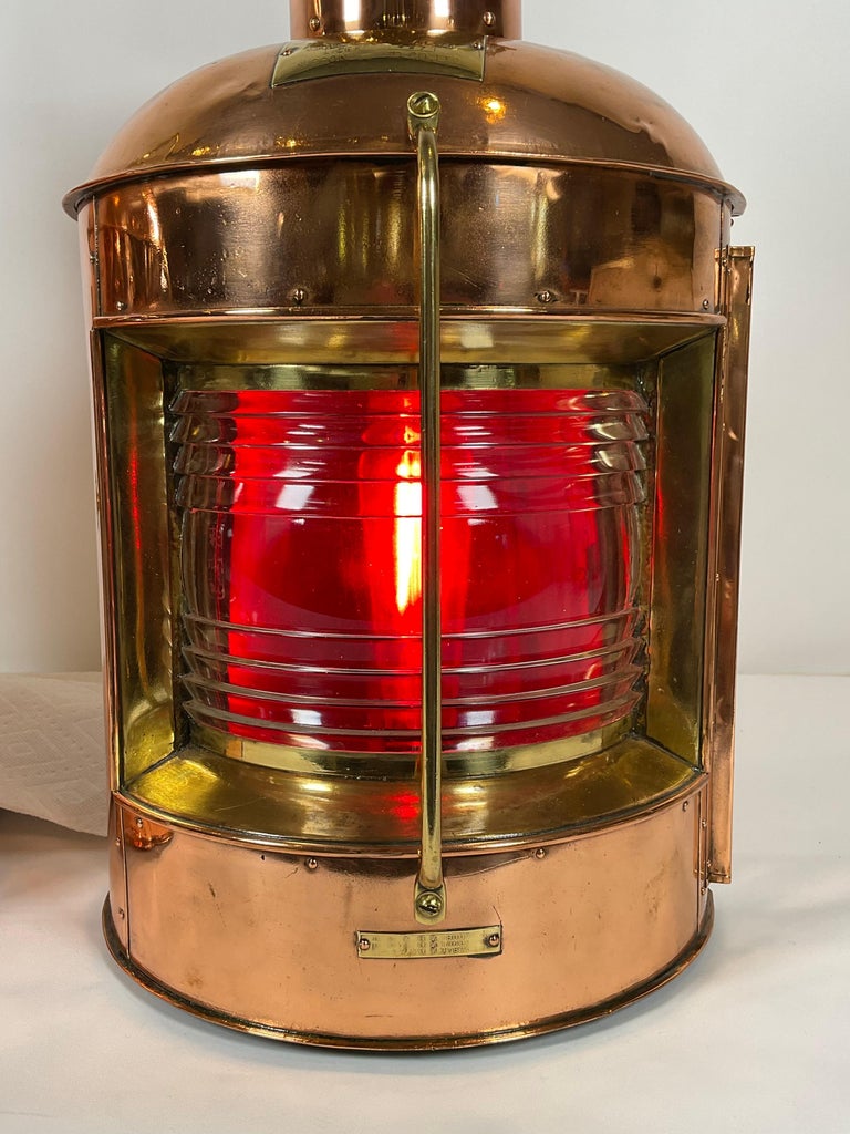 Awesome Pair of Ship’s Port and Starboard Lanterns For Sale at 1stDibs