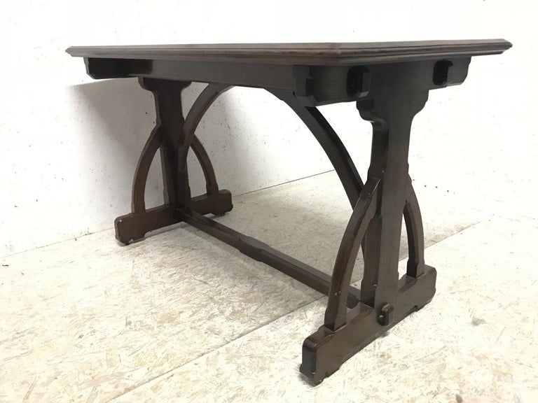 AWN Pugin Attributed Gillows Lancaster. A Gothic Revival Walnut Library ...