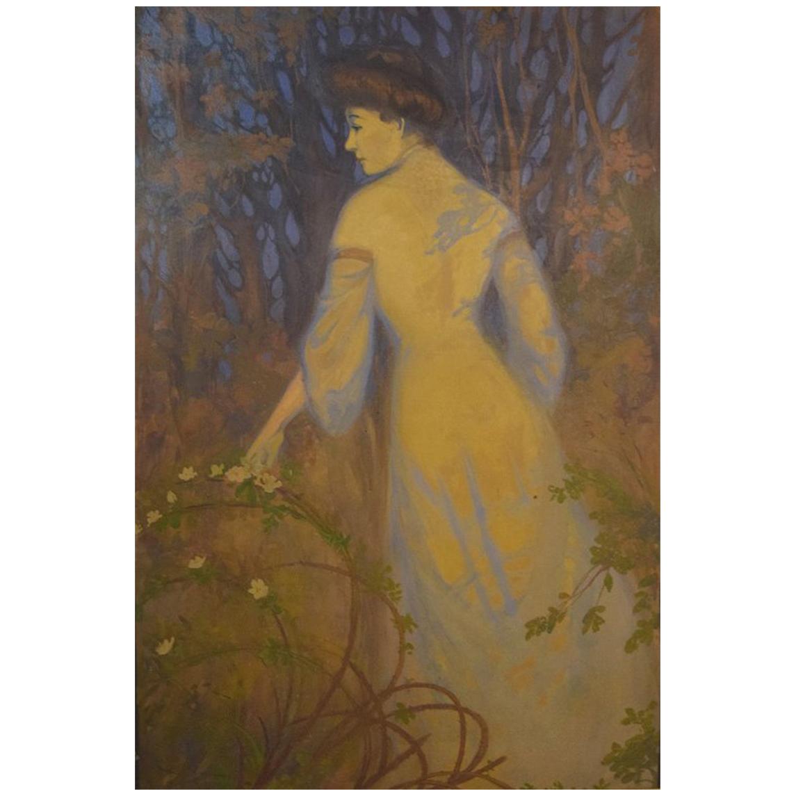 Don Jacot Trapper's Alley Gouache on Board Framed Photo Realistic ...