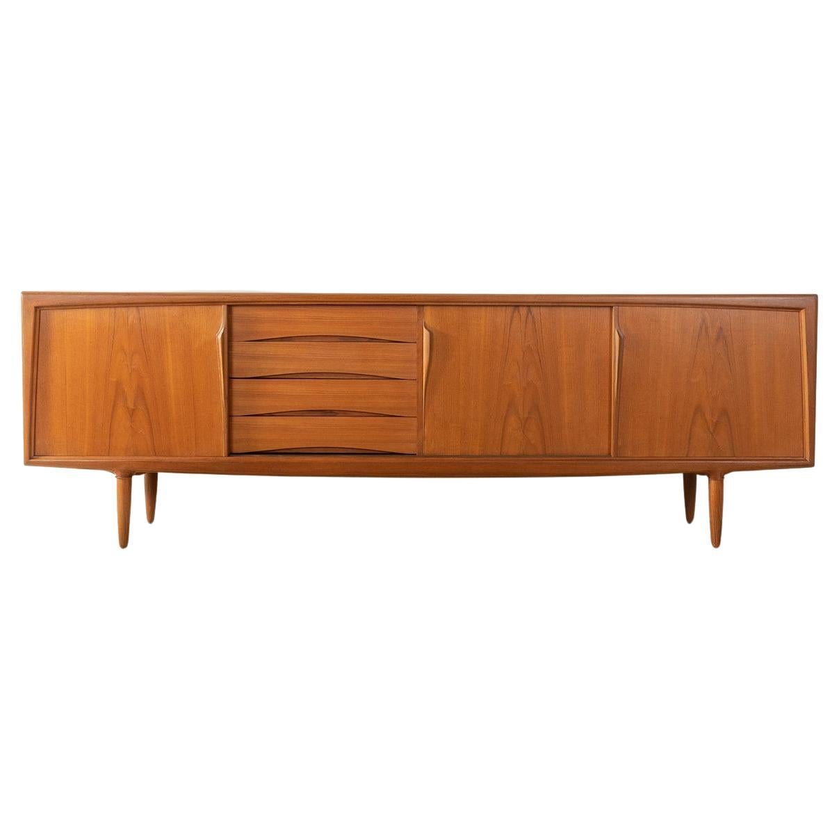 Axel Christensen Odder Vintage Danish Teak Highboard by ACO Mobler ...