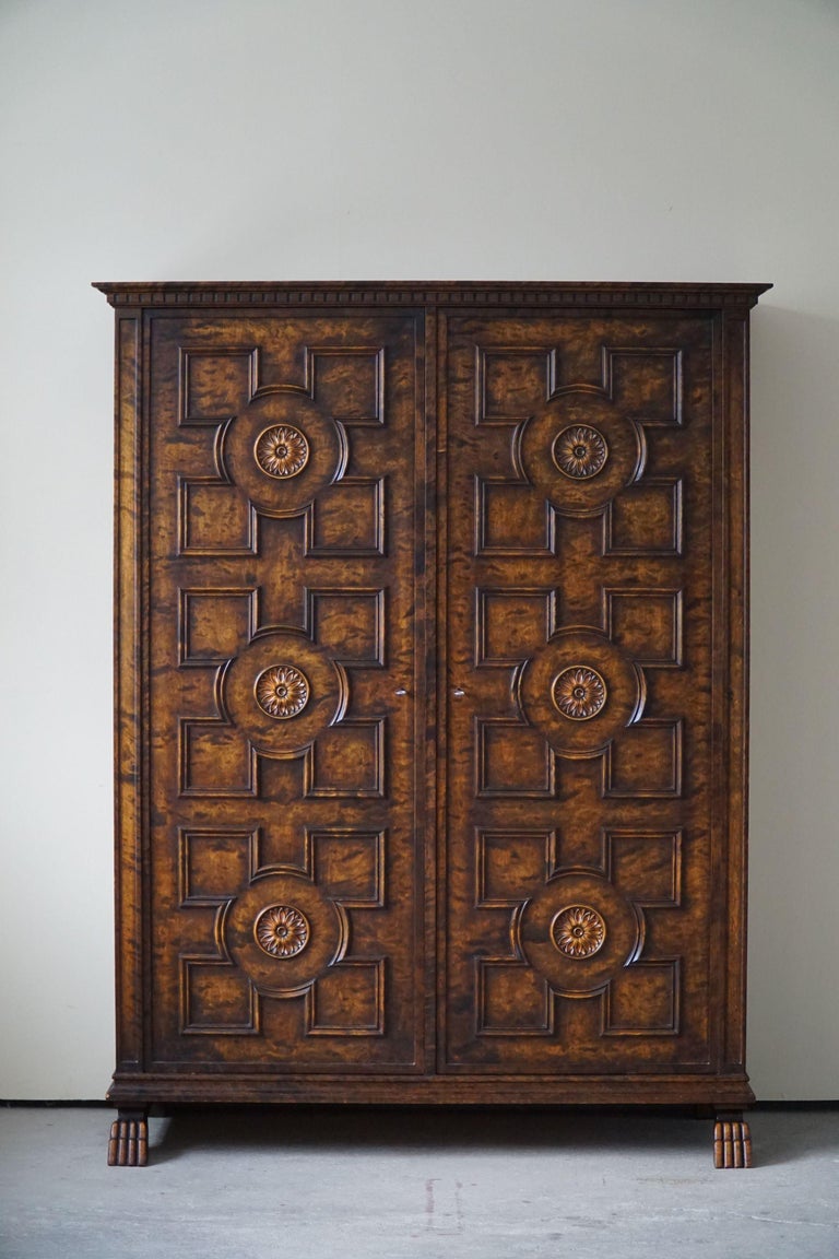 Axel Einar Hjorth, Art Deco Cabinet, Model "Roma" Made by Bodafors ...