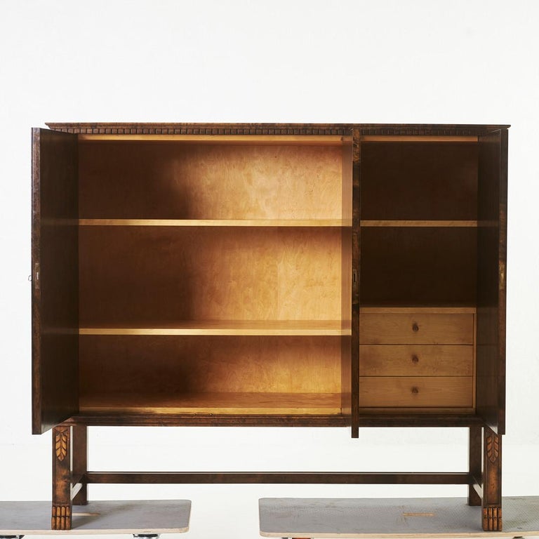 Axel Einar Hjorth Swedish Grace "Roma" Cabinet in Birch, 1920's For ...