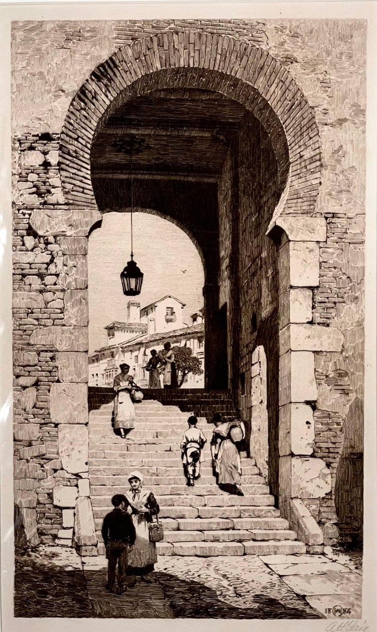 Axel Herman Haig, R.E. - A MOORISH ARCHWAY, TOLEDO For Sale at 1stDibs