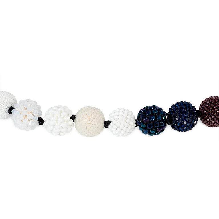 Axel Russmeyer Glass and Crystal Hand Beaded Ball Necklaces in Multiple ...