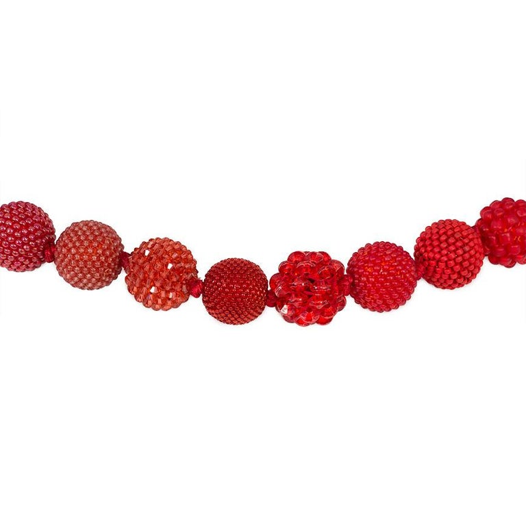 Axel Russmeyer Glass and Crystal Hand Beaded Ball Necklaces in Multiple ...