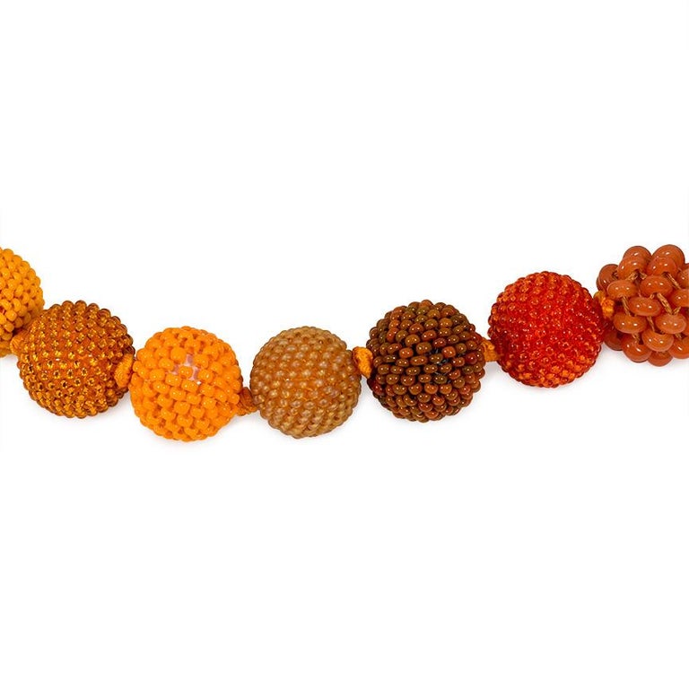 Axel Russmeyer Glass and Crystal Hand Beaded Ball Necklaces in Multiple ...