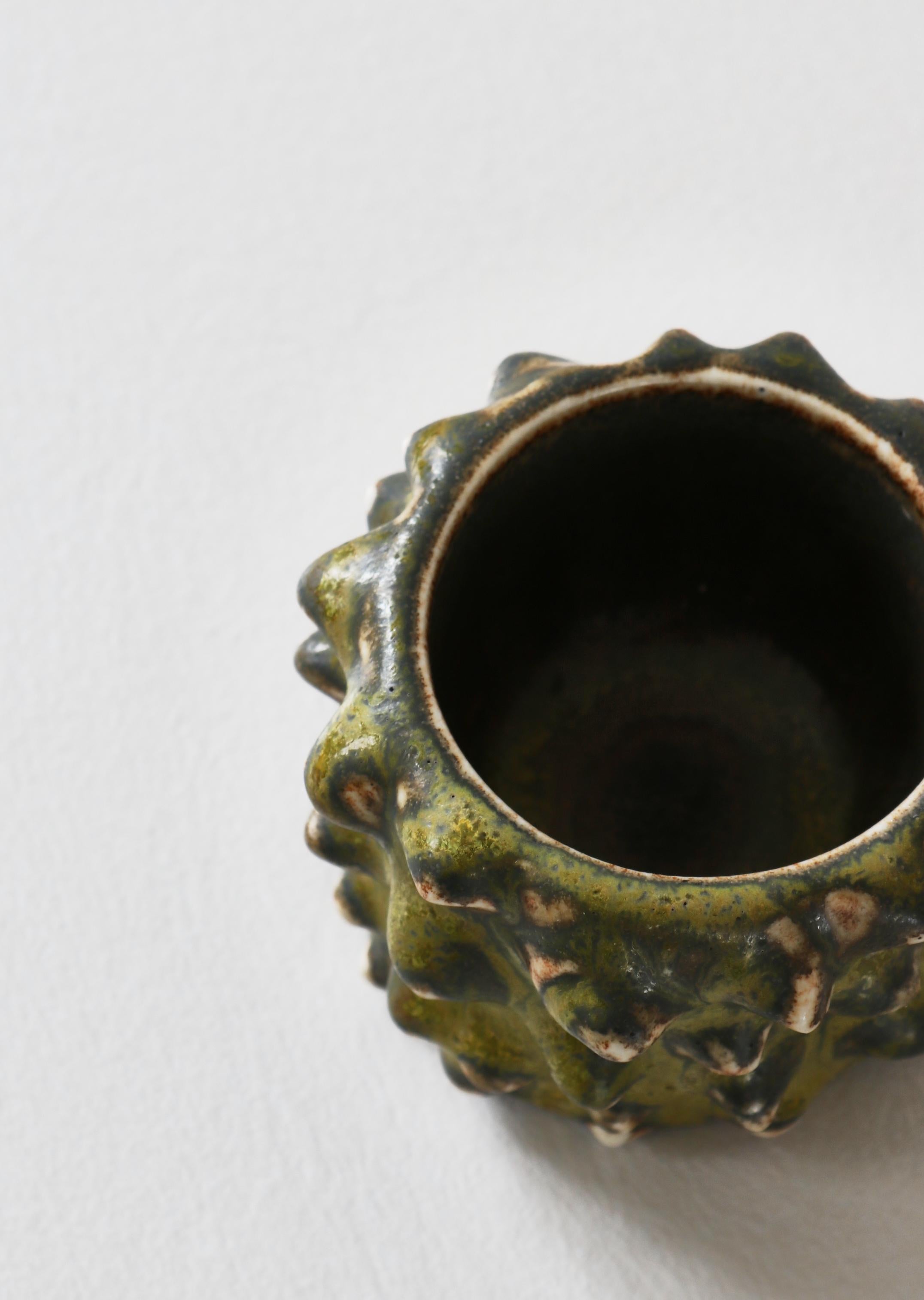 Axel Salto Stoneware Vase in Sprouting Style with Solfatara Glazing ...