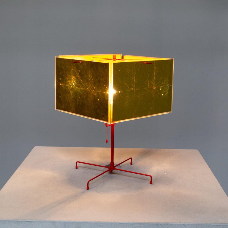 Axel Schmid ’24 Karat Blue’ Tablelamp for Ingo Maurer at 1stDibs