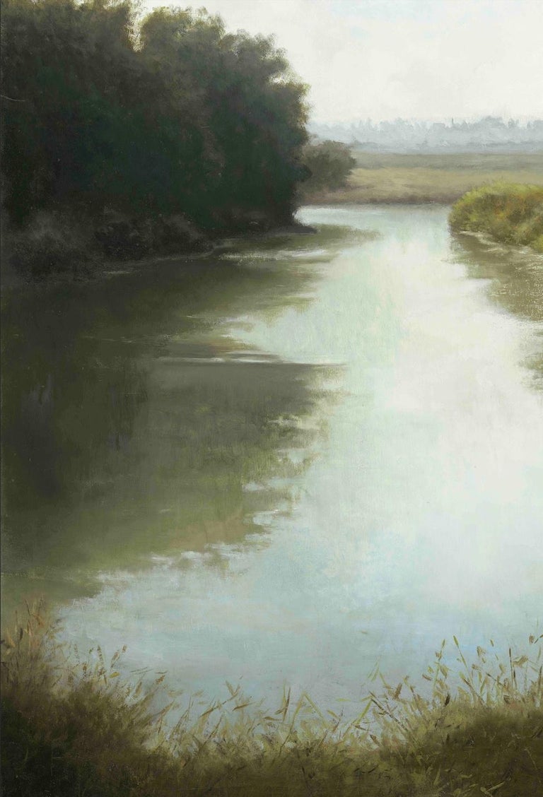 Ayelet Katz - Alexander stream - landscape painting For Sale at 1stDibs