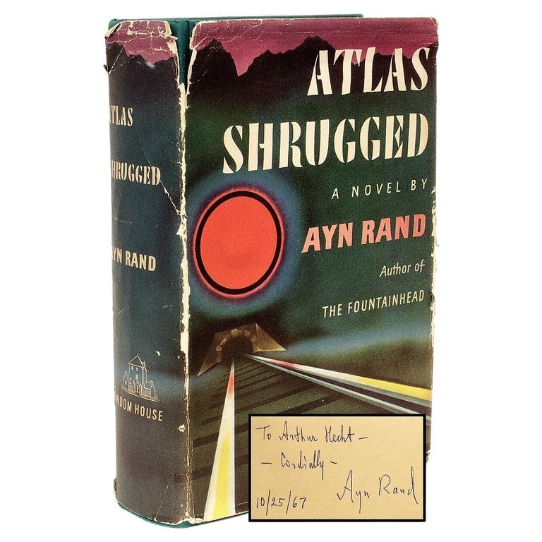 Ayn Rand, Atlas Shrugged, 1957, 9th Printing, Inscribed Presentation ...