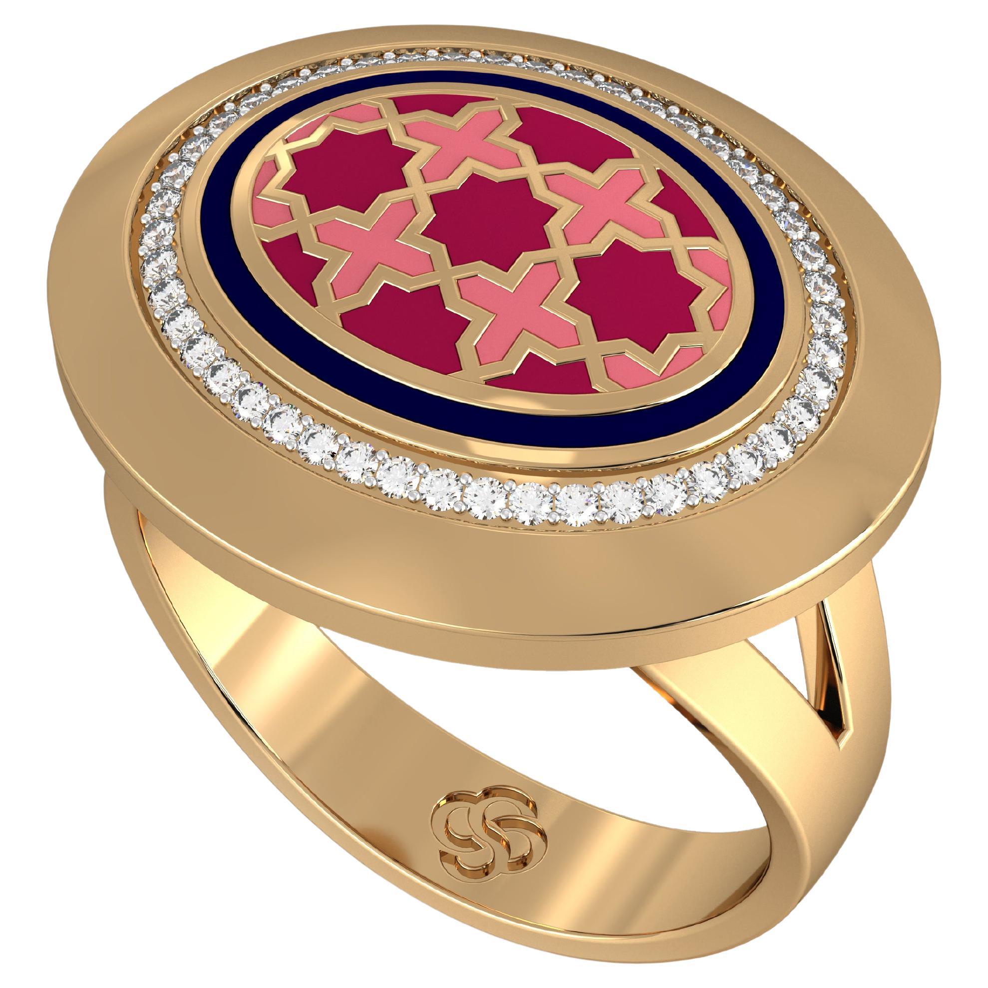 Customizable Aynur Horizontal Oval Signet Ring For Sale at 1stDibs