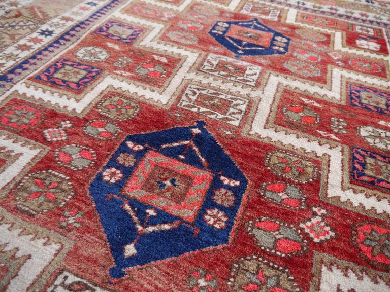 Azeri Rug Vintage with Kazak or Heriz Caucasian Design Djoharian ...