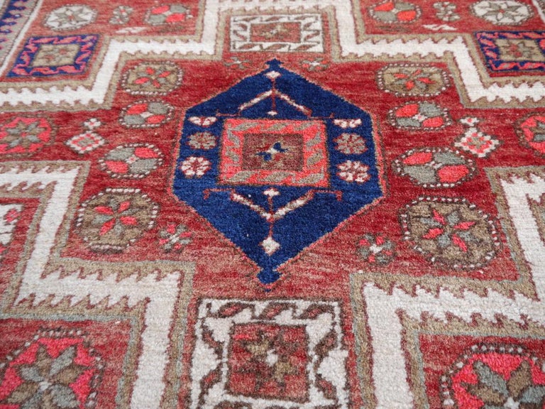 Azeri Rug Vintage with Kazak or Heriz Caucasian Design Djoharian ...