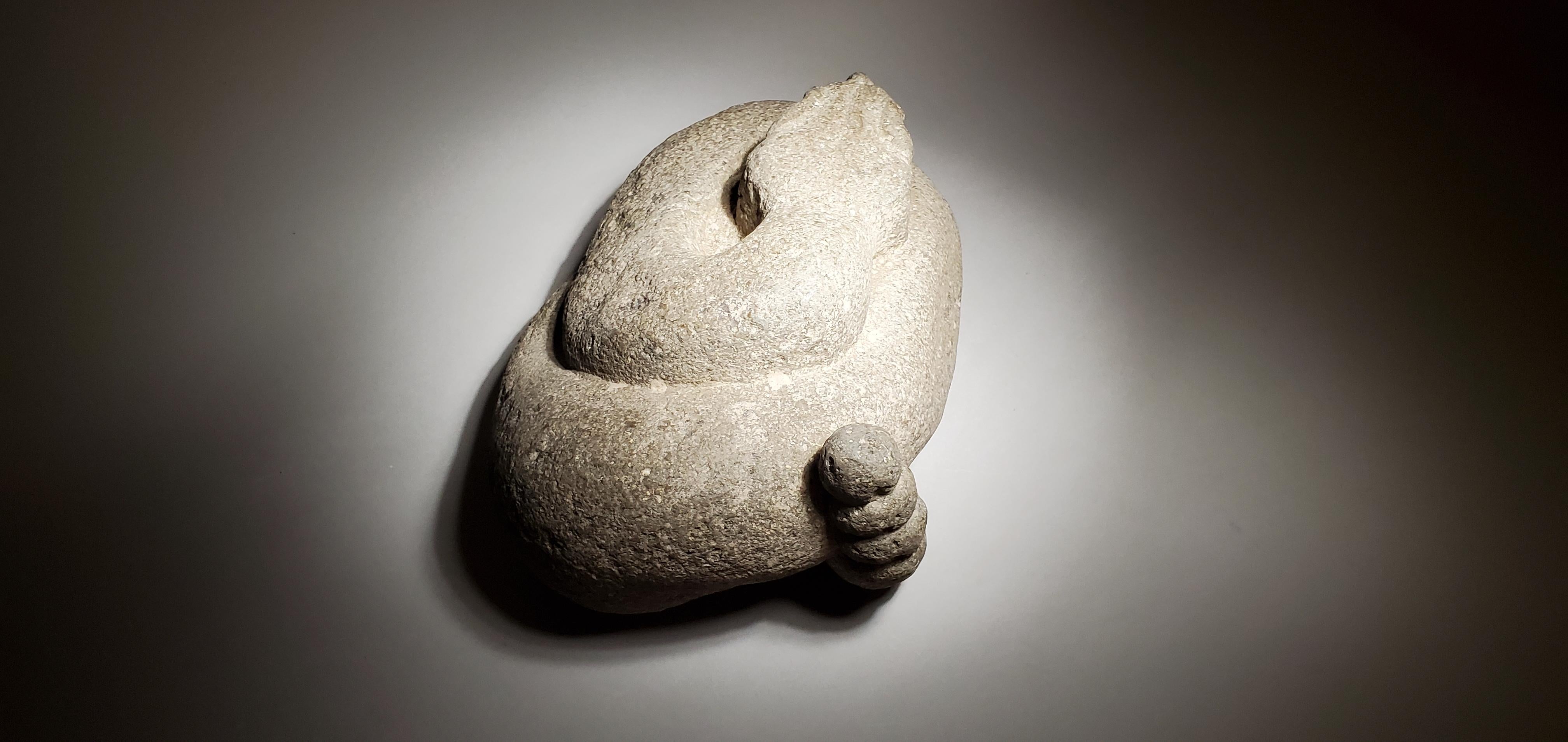 Aztec 15th/16th Cent. Stone Rattlesnake(Quetzalcoatl) w/ Pre-1970 ...