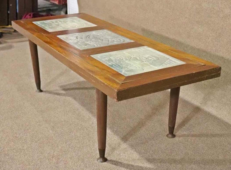 Aztec Motif Insert Coffee Table For Sale at 1stDibs