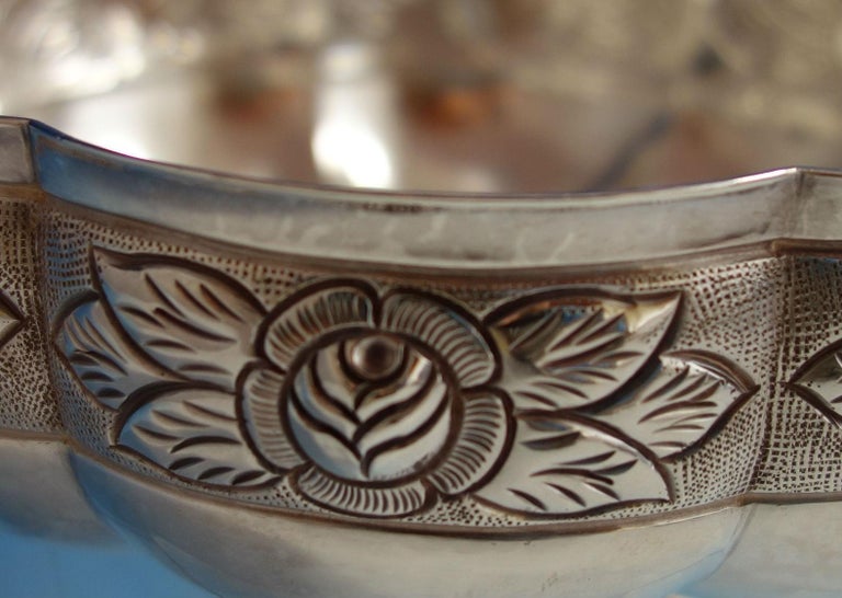 Aztec Rose by Sanborns Mexican Mexico Sterling Silver Bowl with ...
