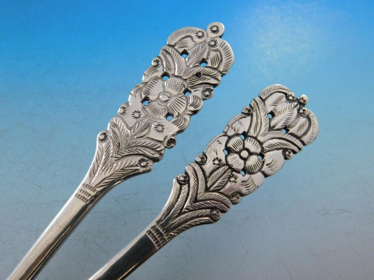 Aztec Rose Mexican Sterling Silver Flatware Set Service 36 Pieces ...