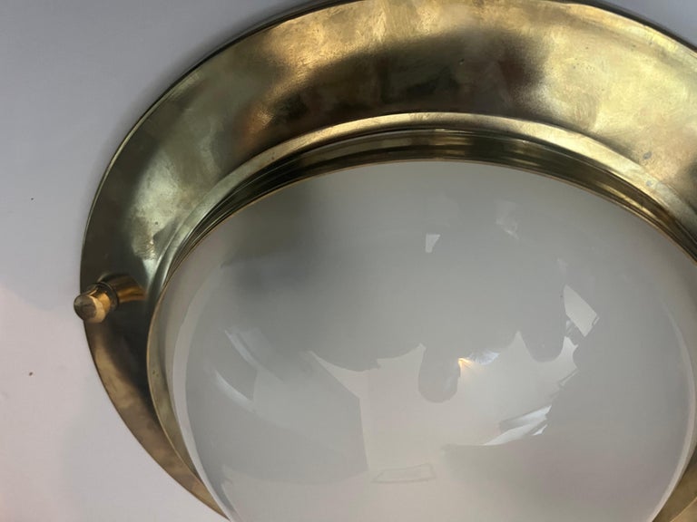 Azucena 1960 Nautical Italian Mid Century Flush Ceiling Light For Sale ...