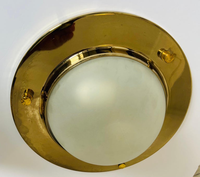 Azucena 1960 Nautical Italian Mid Century Flush Ceiling Light For Sale ...