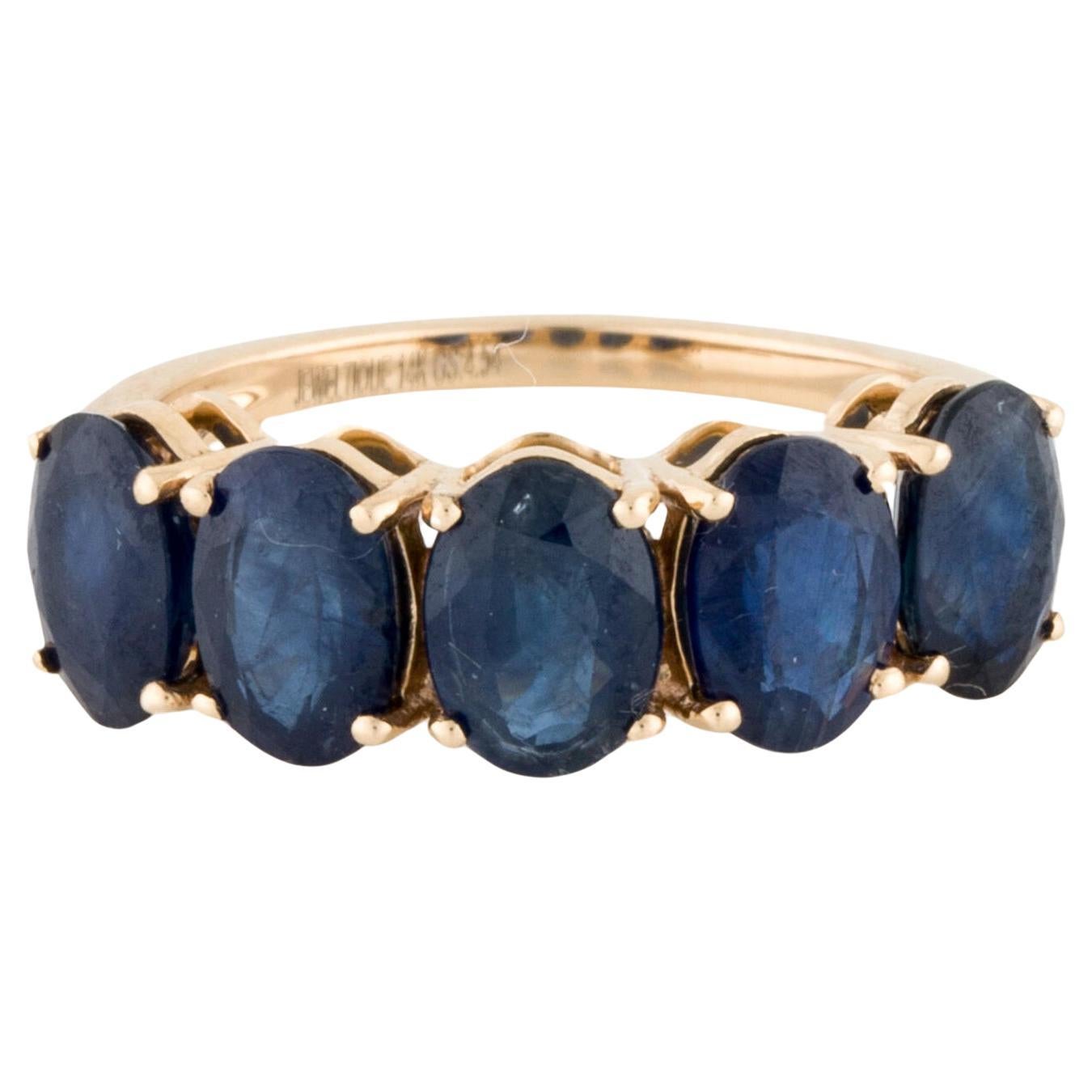 Azure Tranquility - 14k Gold Sapphire Ring from Beneath the Waves ...