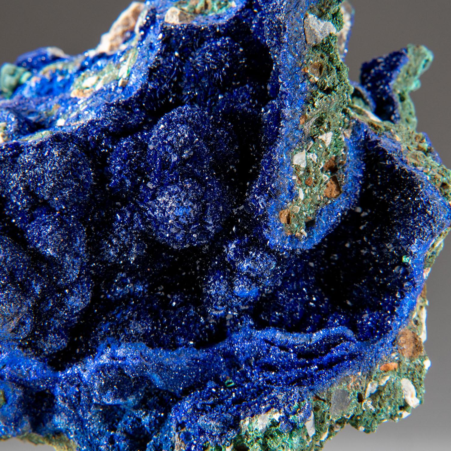 Azurite and Malachite from Ahouli Mines, Midelt Province, Morocco For ...