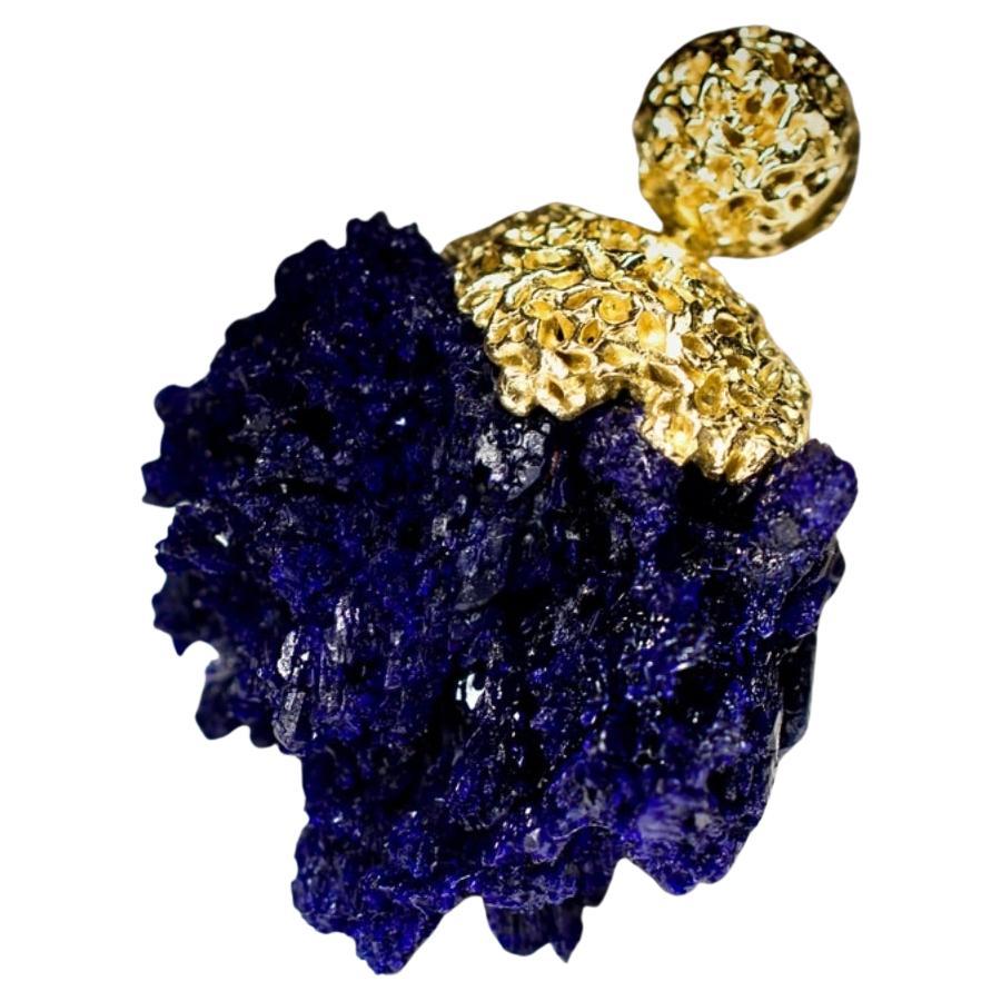 Amethyst Crystal Gold Pendant Magic Energy Lilac Purple Raw Uncut ...