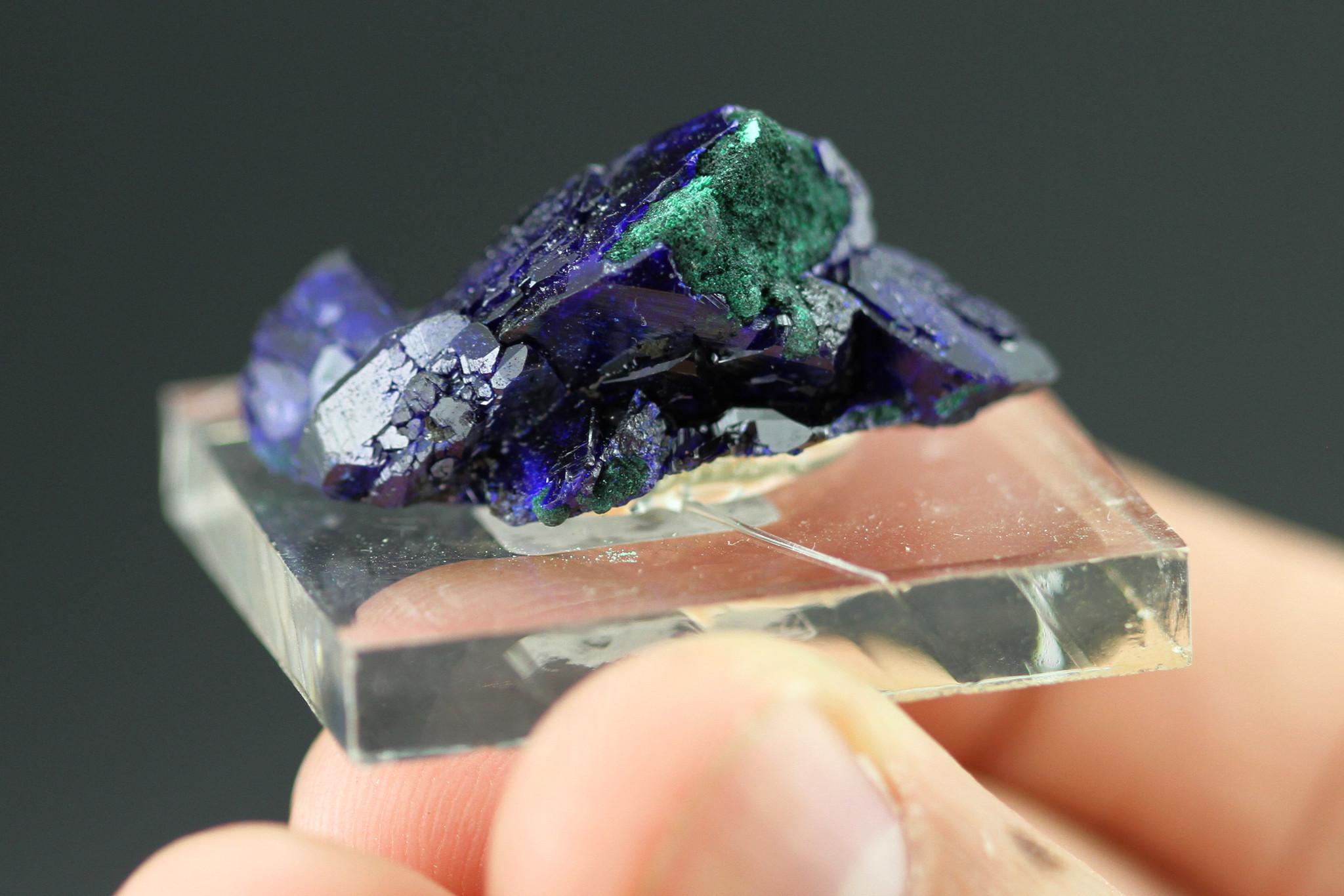 Azurite with malachite From Milpillas Mine, Cuitaca, Sonora, Mexico For ...