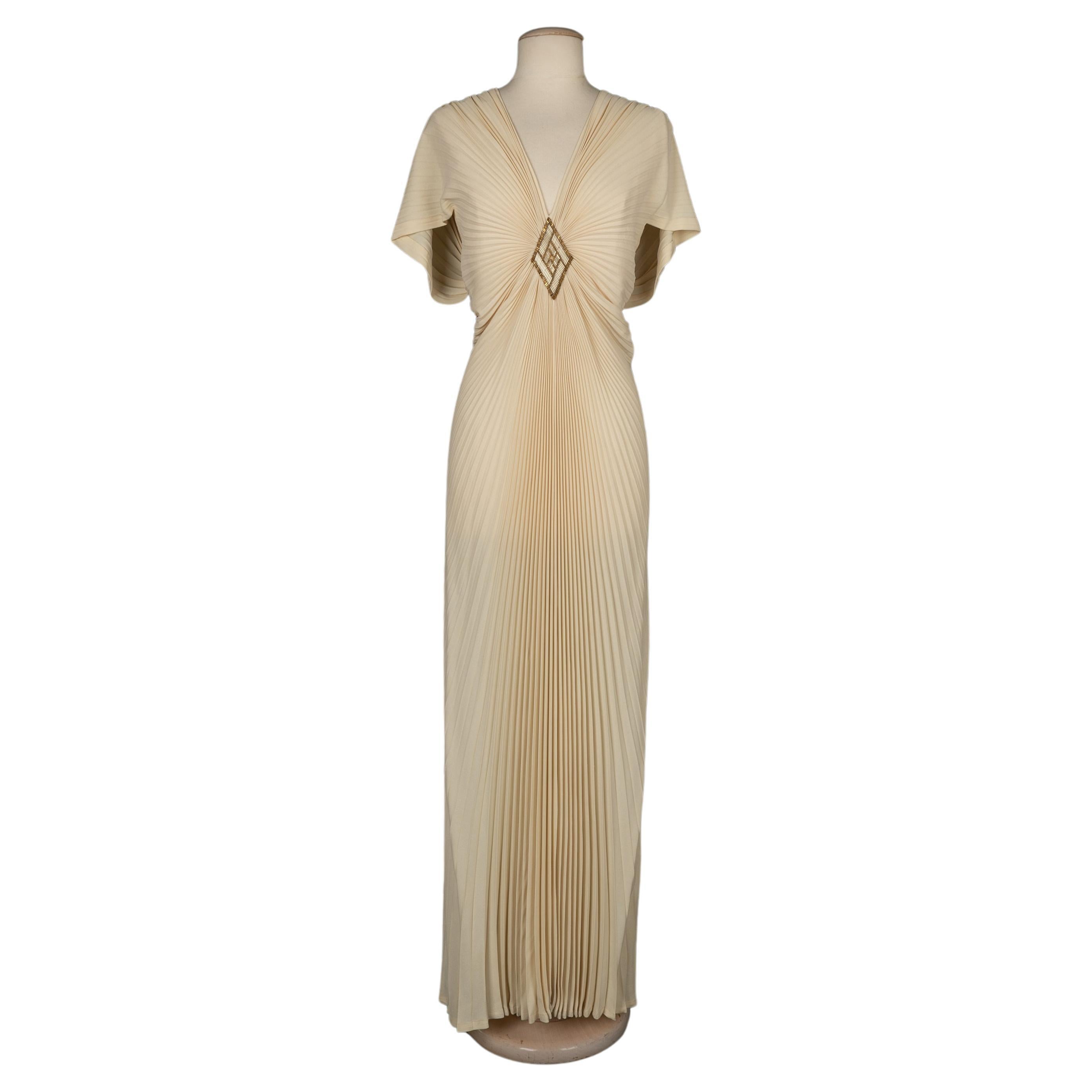 Azzaro crepe dress For Sale at 1stDibs