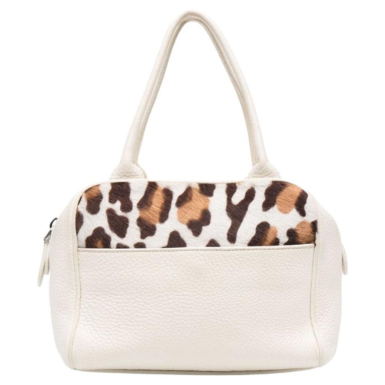 Azzedine Alaia Ivory Mini Bowling Handbag For Sale at 1stDibs