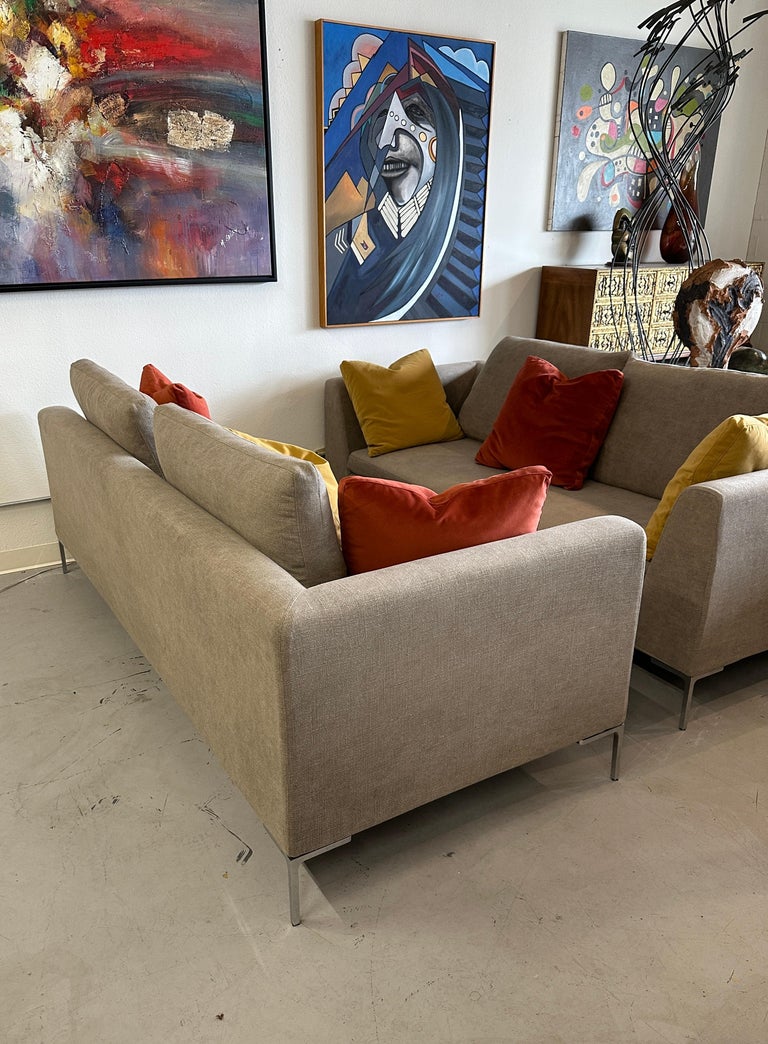 B and B Italia Charles Sectional Sofa For Sale at 1stDibs