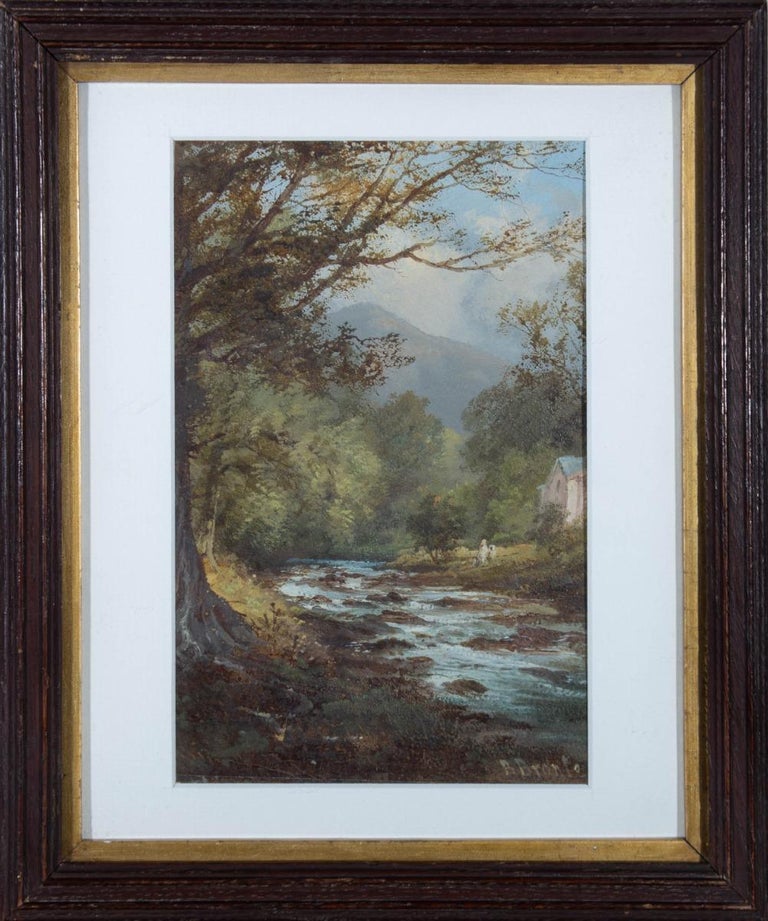 B. Bronte - B. Bronte - Late 19th Century Oil, Rydal Beck, Westmorland ...