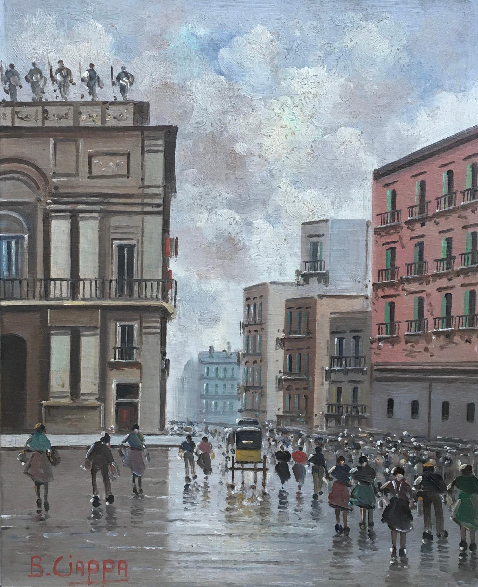 B. Ciappa - Busy square, Italy For Sale at 1stDibs | pasquale ciappa ...