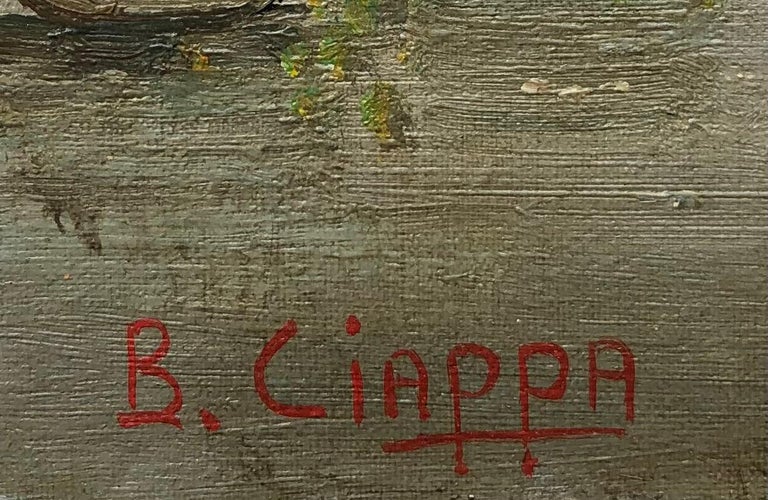 B. Ciappa - Lively village square For Sale at 1stDibs