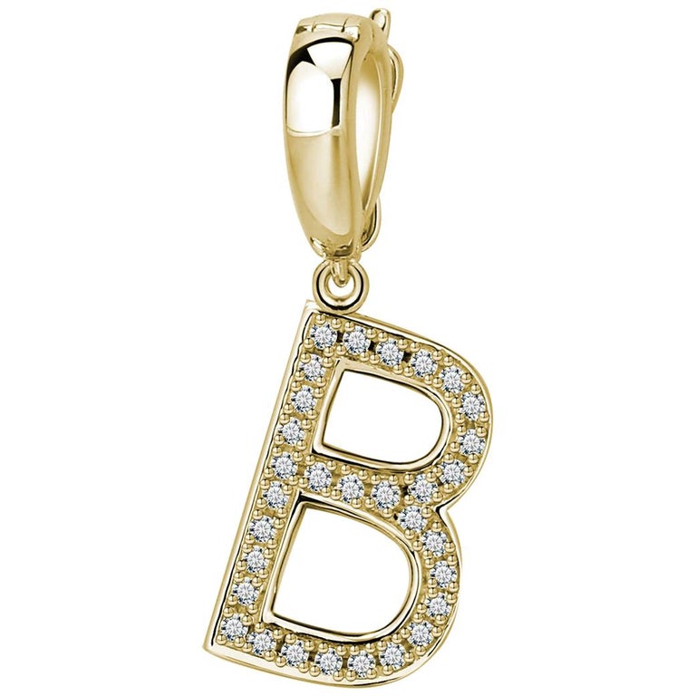 B-Initial Pendant/Charm For Sale at 1stDibs
