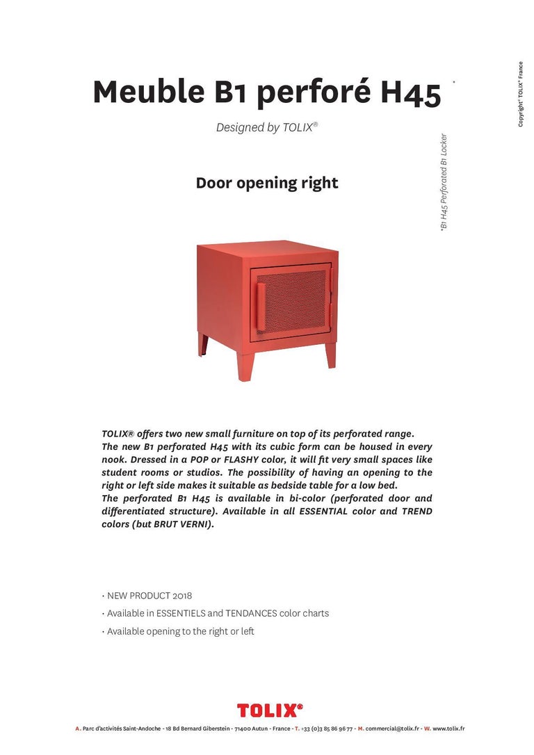 Customizable B1 H45 Perforated Locker in Pop Colors by Tolix For Sale ...