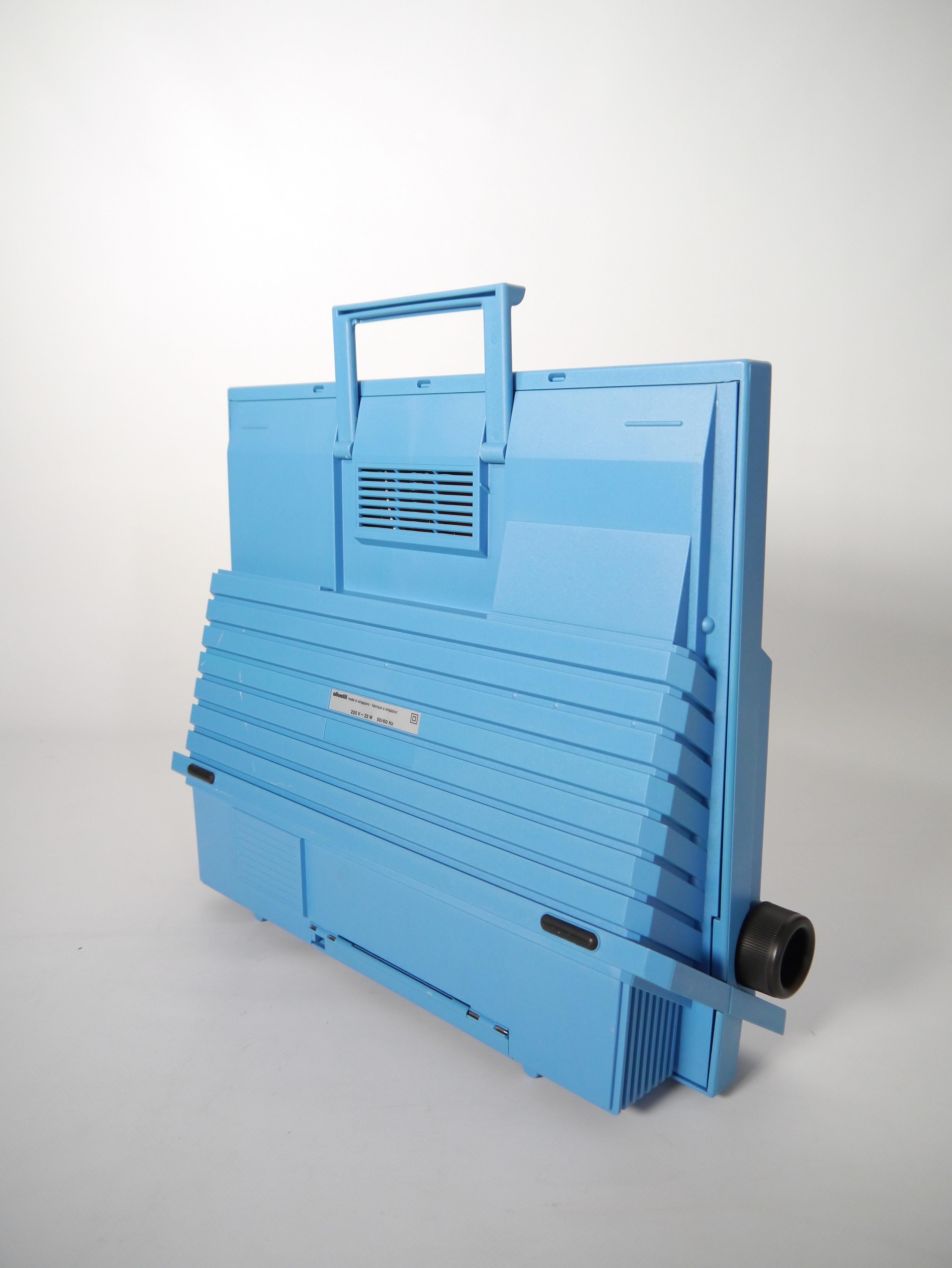 Baby Blue Olivetti ET 55 Portable Typewriter designed by Mario Bellini ...