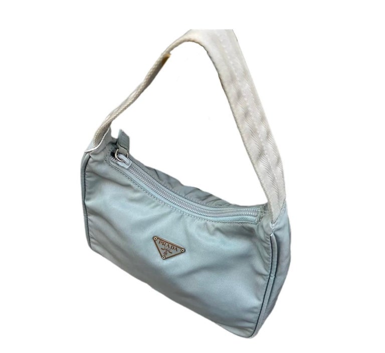 Baby Blue Prada Pochette For Sale at 1stDibs