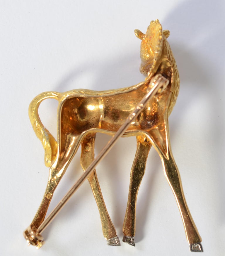 Baby Giraffe Brooch For Sale at 1stDibs