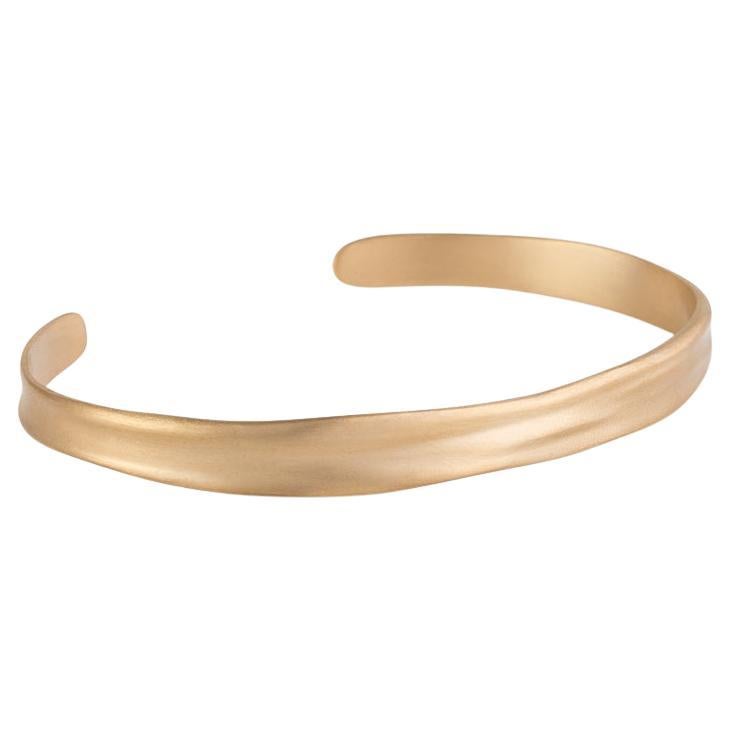 Baby Malak 18K Pure Gold Thick Cuff For Sale at 1stDibs