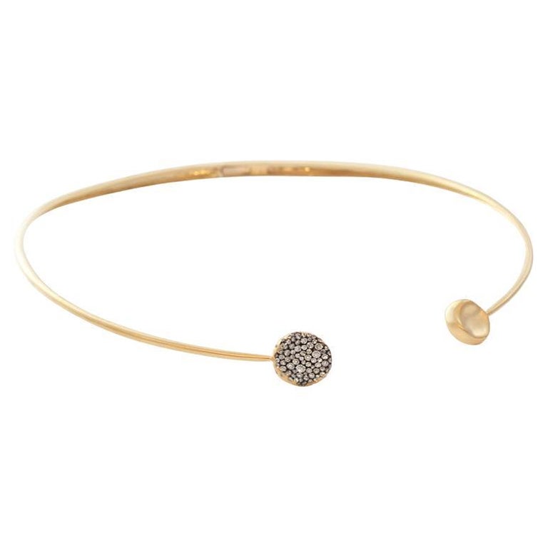 'Baby Malak' Duo Champagne Diamond Choker For Sale at 1stDibs