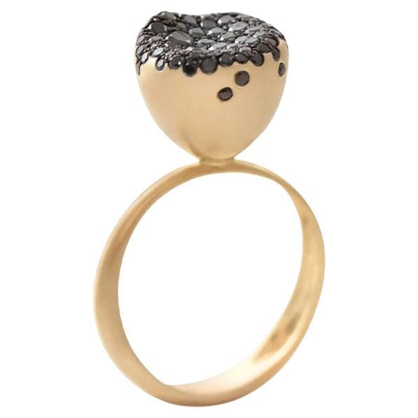 Baby Malak Flourish Marquise Ring in 18K Gold and 3ct of Champagne ...