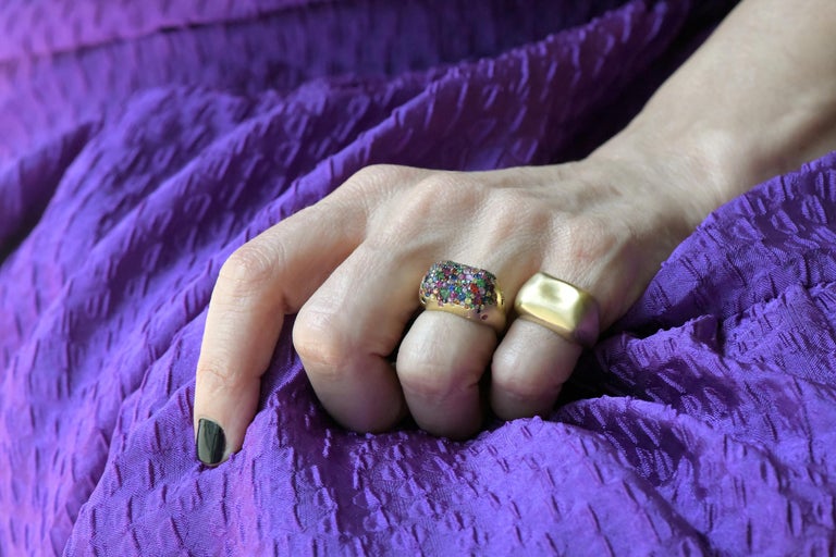 Customizable Baby Malak Original Round Ring in 18K Gold For Sale at 1stDibs