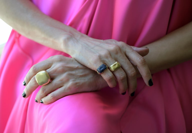 Customizable Baby Malak Original Round Ring in 18K Gold For Sale at 1stDibs