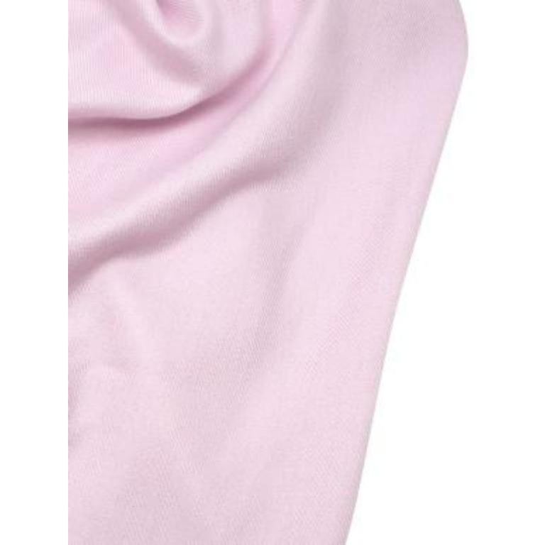 Baby Pink Cashmere Pashmina For Sale at 1stDibs