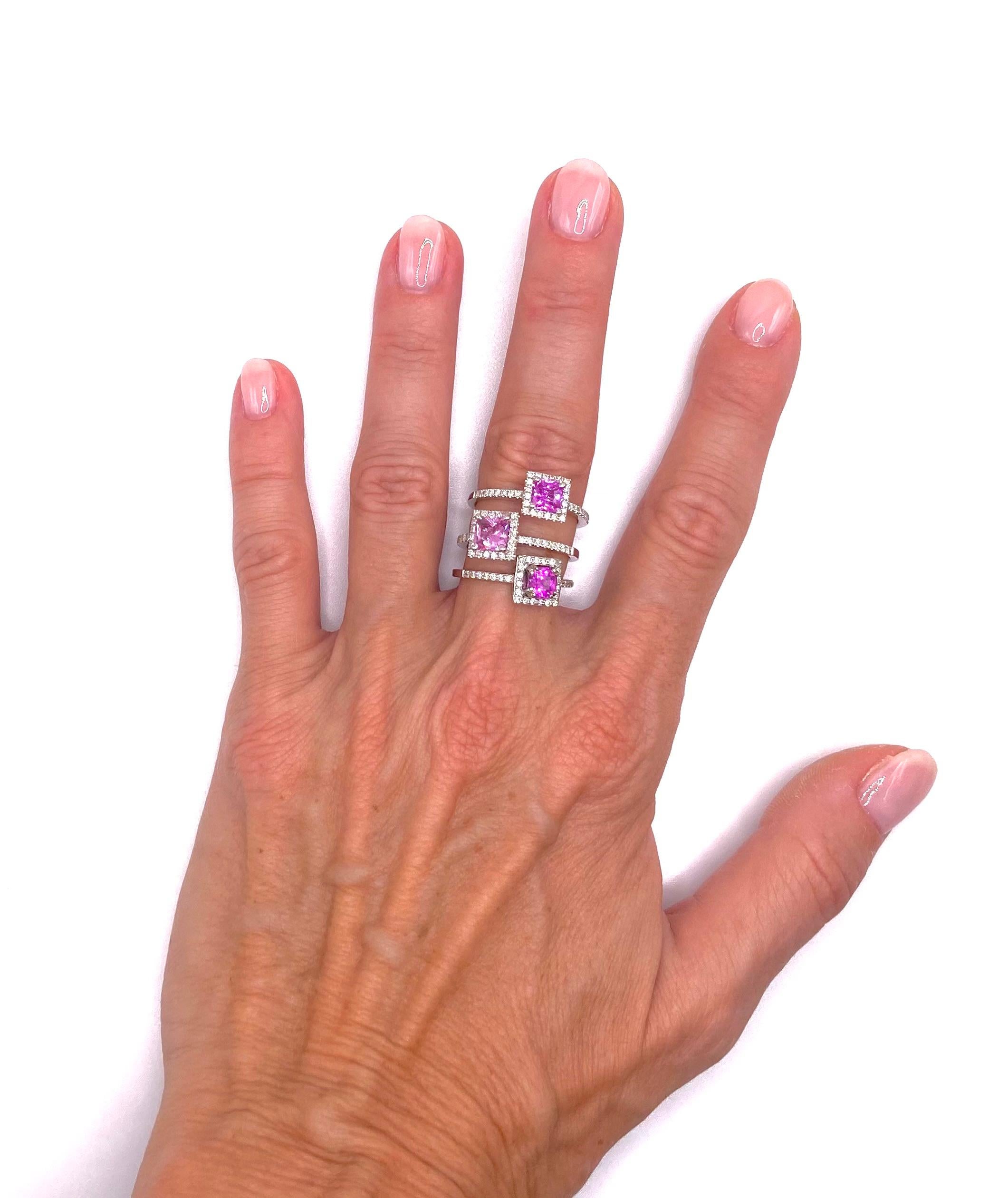 Baby Pink Sapphire Ring For Sale at 1stDibs