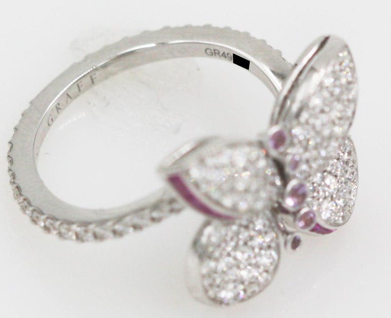 Graff Baby Princess Butterfly with Pave Diamond and Pink and Purple ...
